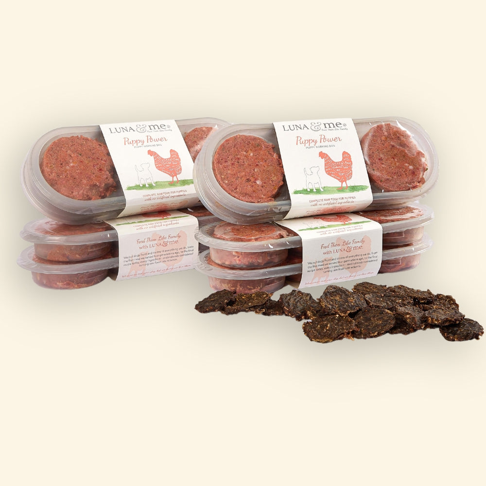Raw Dog Food - 48 Puppy Box Patties| LUNA & me