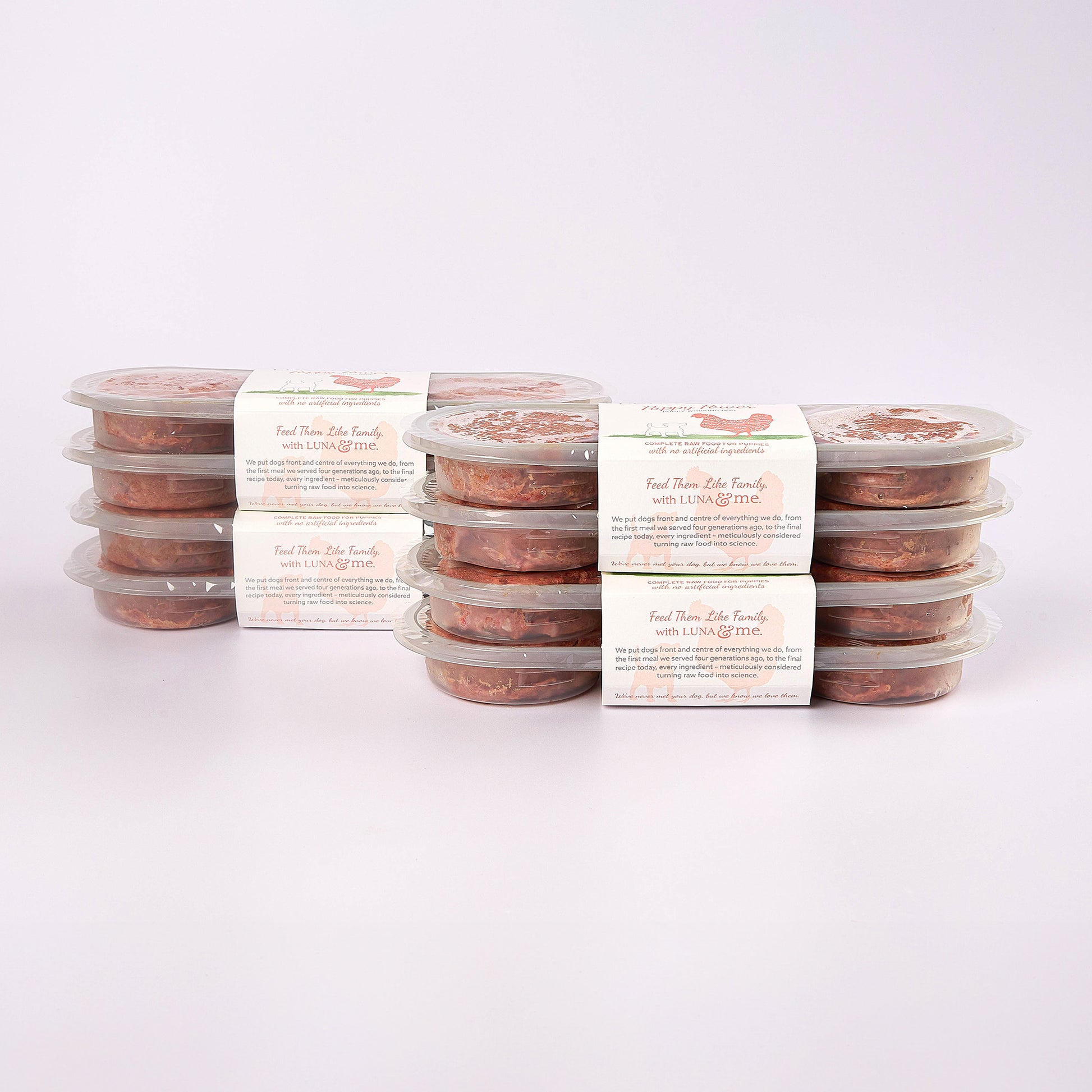 Raw Dog Food - 72 Puppy Box Patties| LUNA & me
