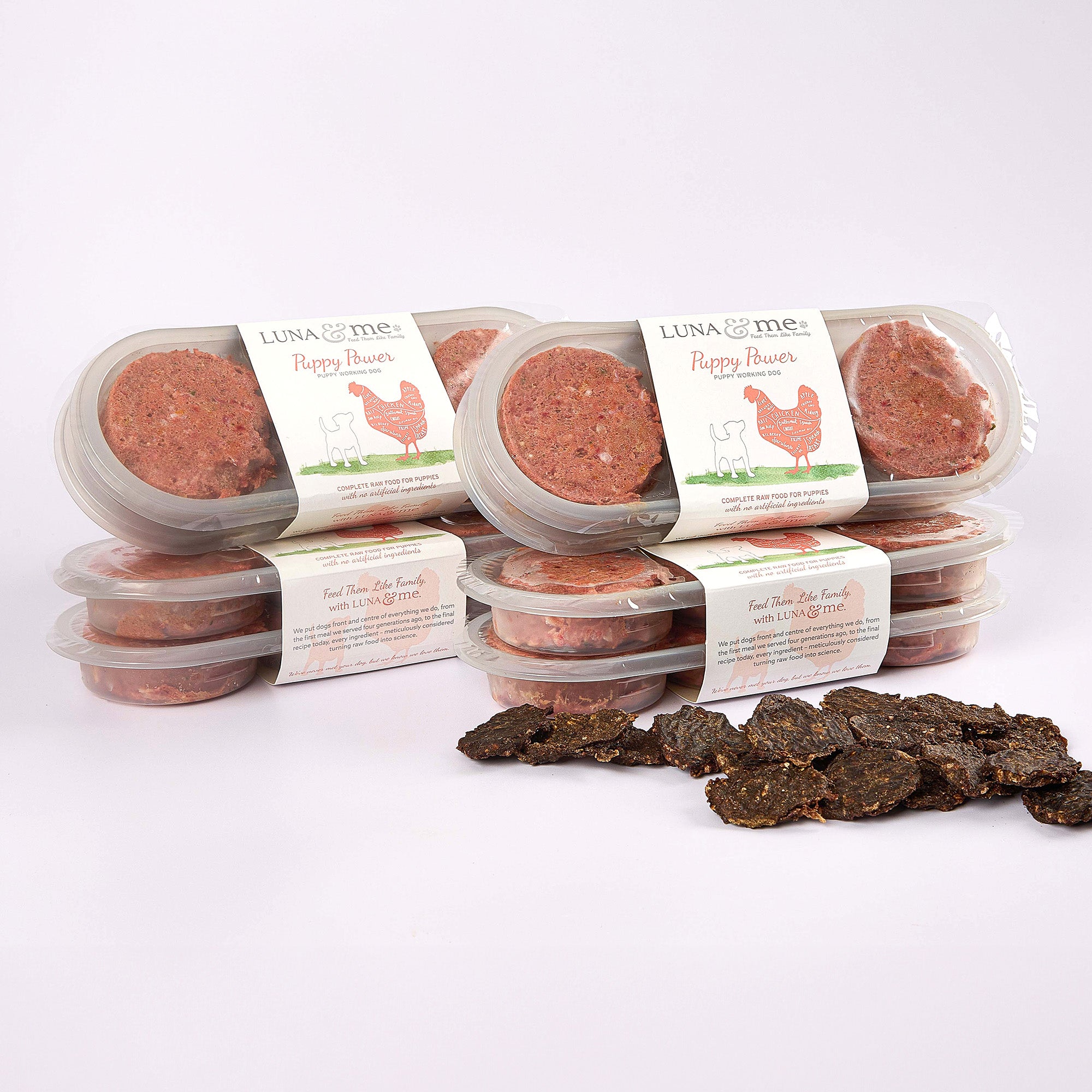 Raw Dog Food - 48 Puppy Box Patties| LUNA & me