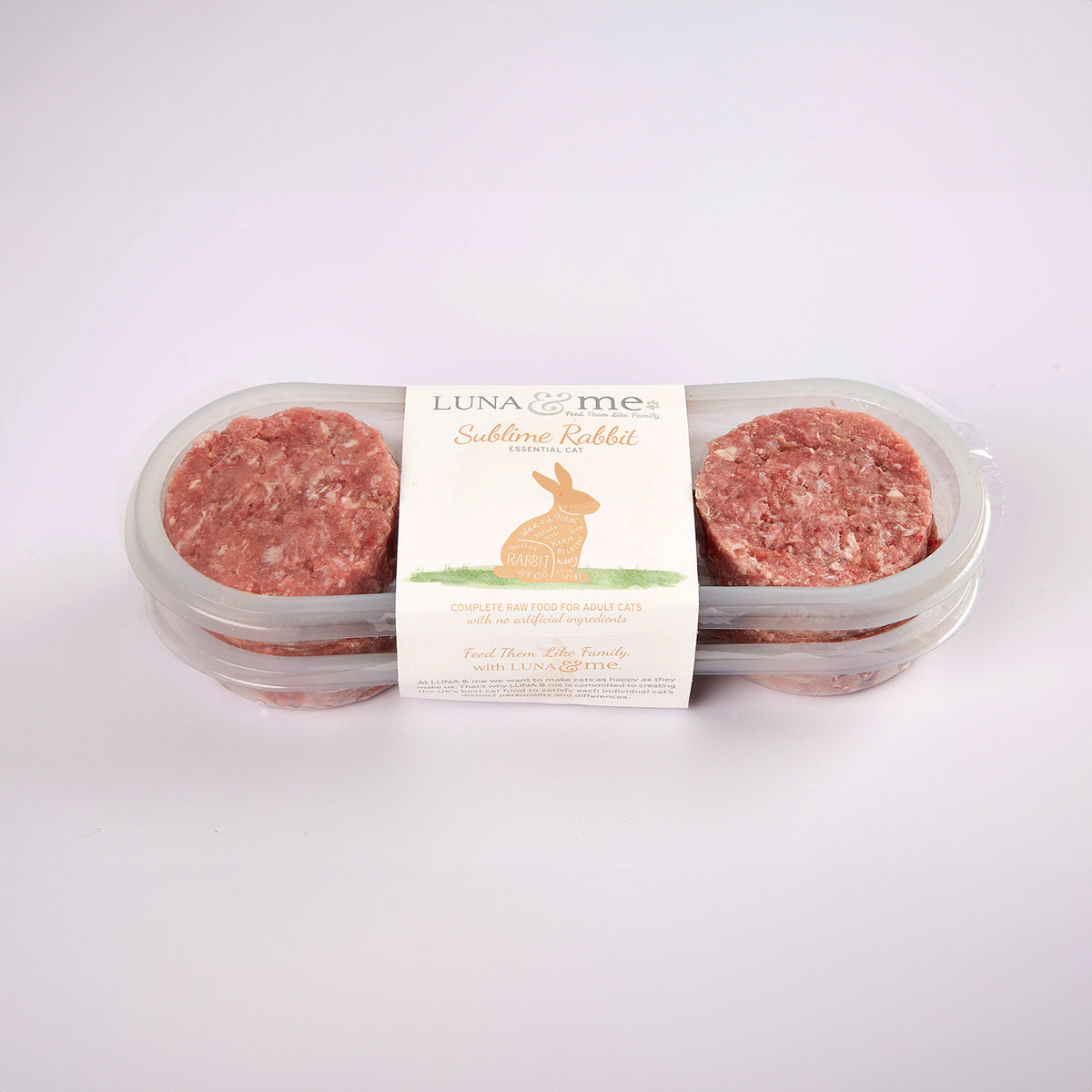 Raw Cat Food - Essential Sublime Rabbit Patties| LUNA & me